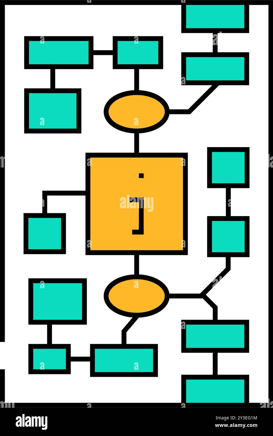 information mapping technical writer icon color illustration Stock ...