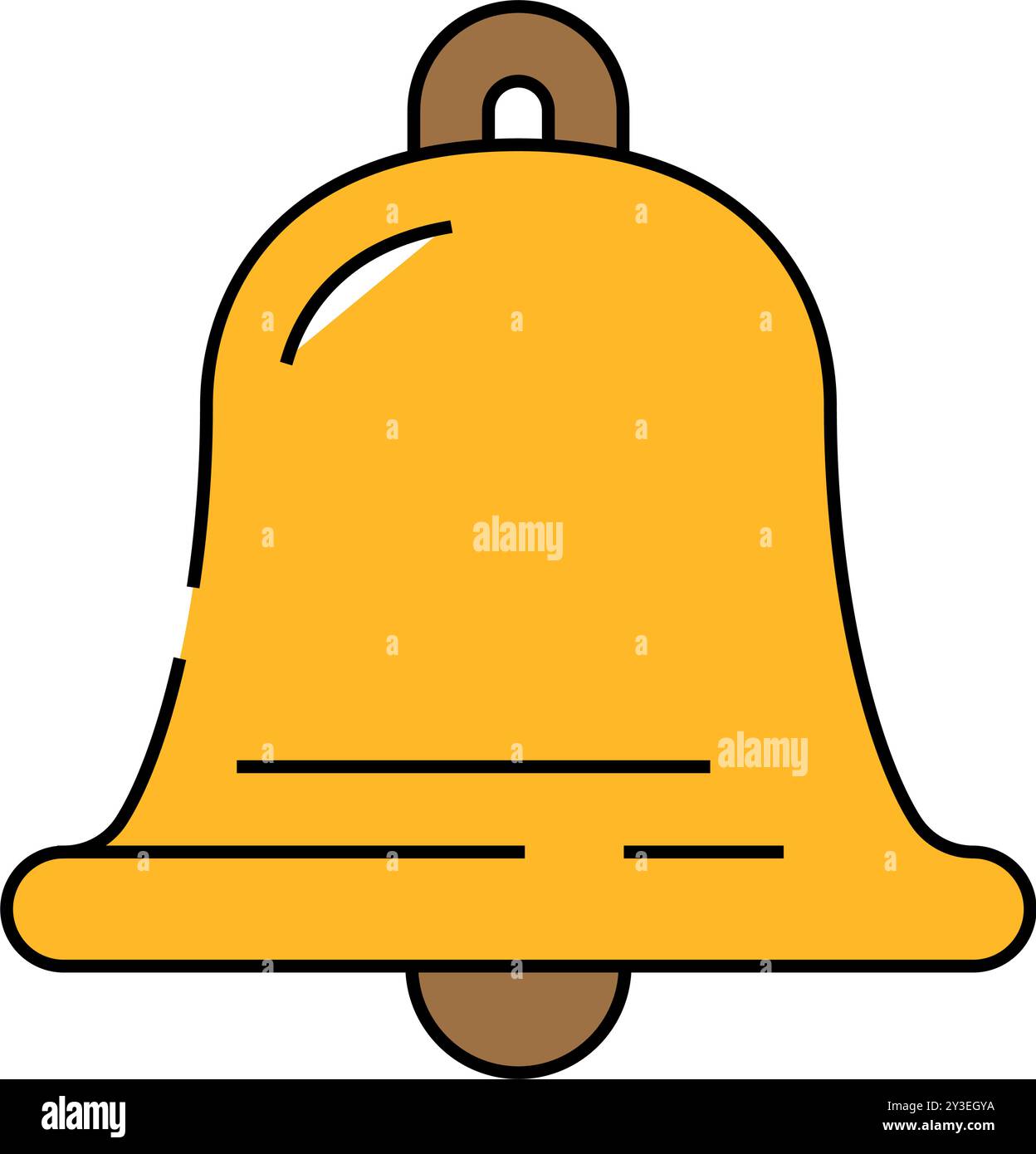 reminder bell list icon color illustration Stock Vector Image & Art - Alamy