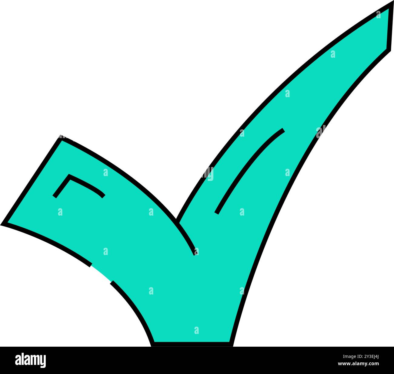 green check icon color illustration Stock Vector Image & Art - Alamy