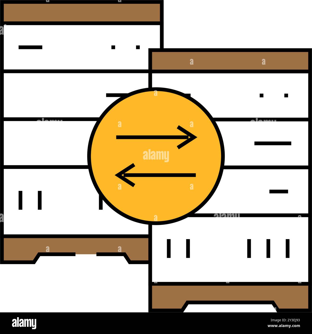 replication database icon color illustration Stock Vector Image & Art ...