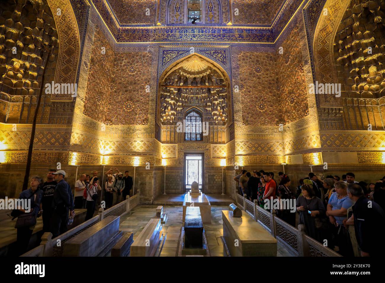Samarkand, Uzbekistan - May 09, 2019: Inside View of the Eastern ...