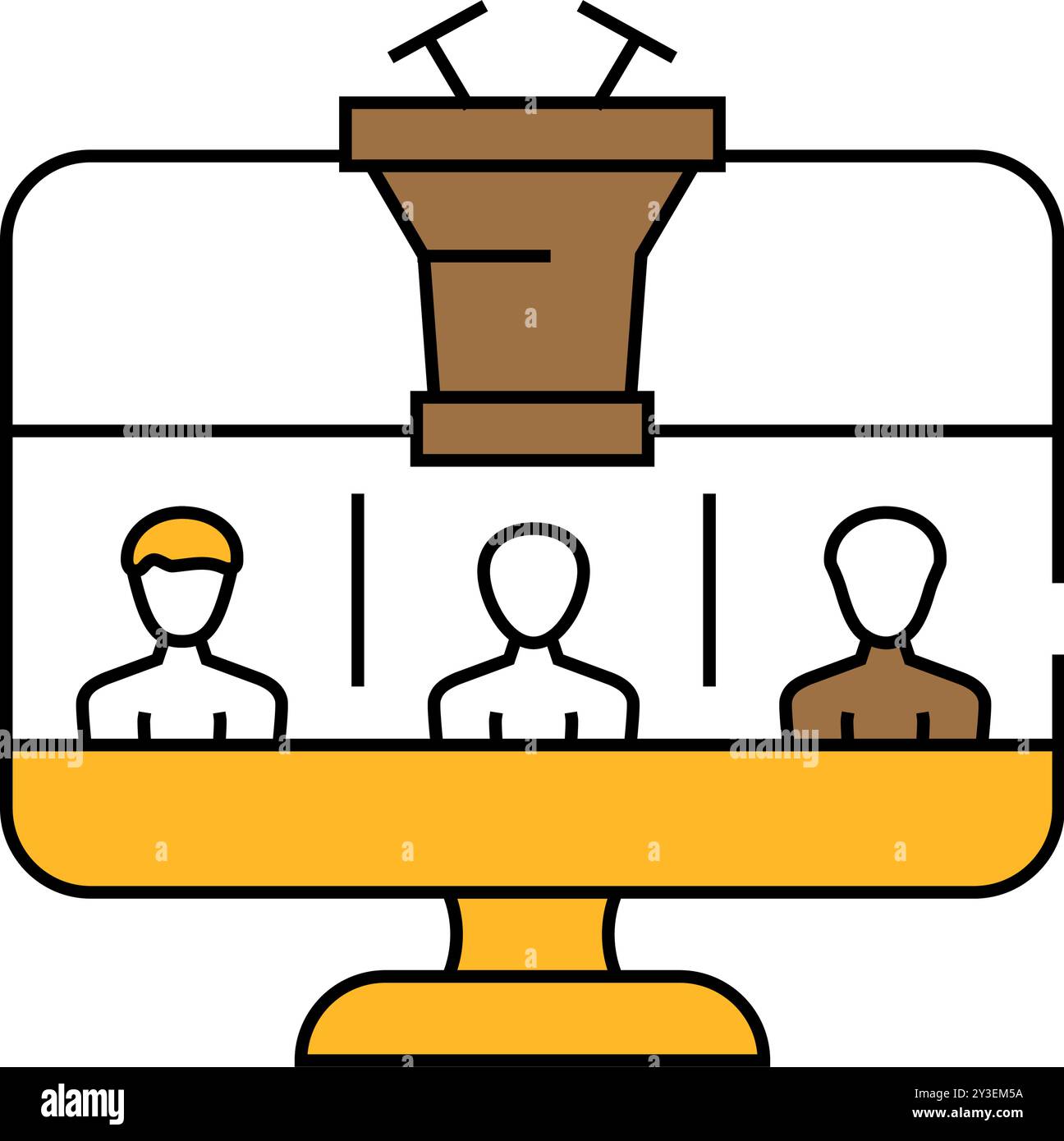 breakout sessions icon color illustration Stock Vector Image & Art - Alamy