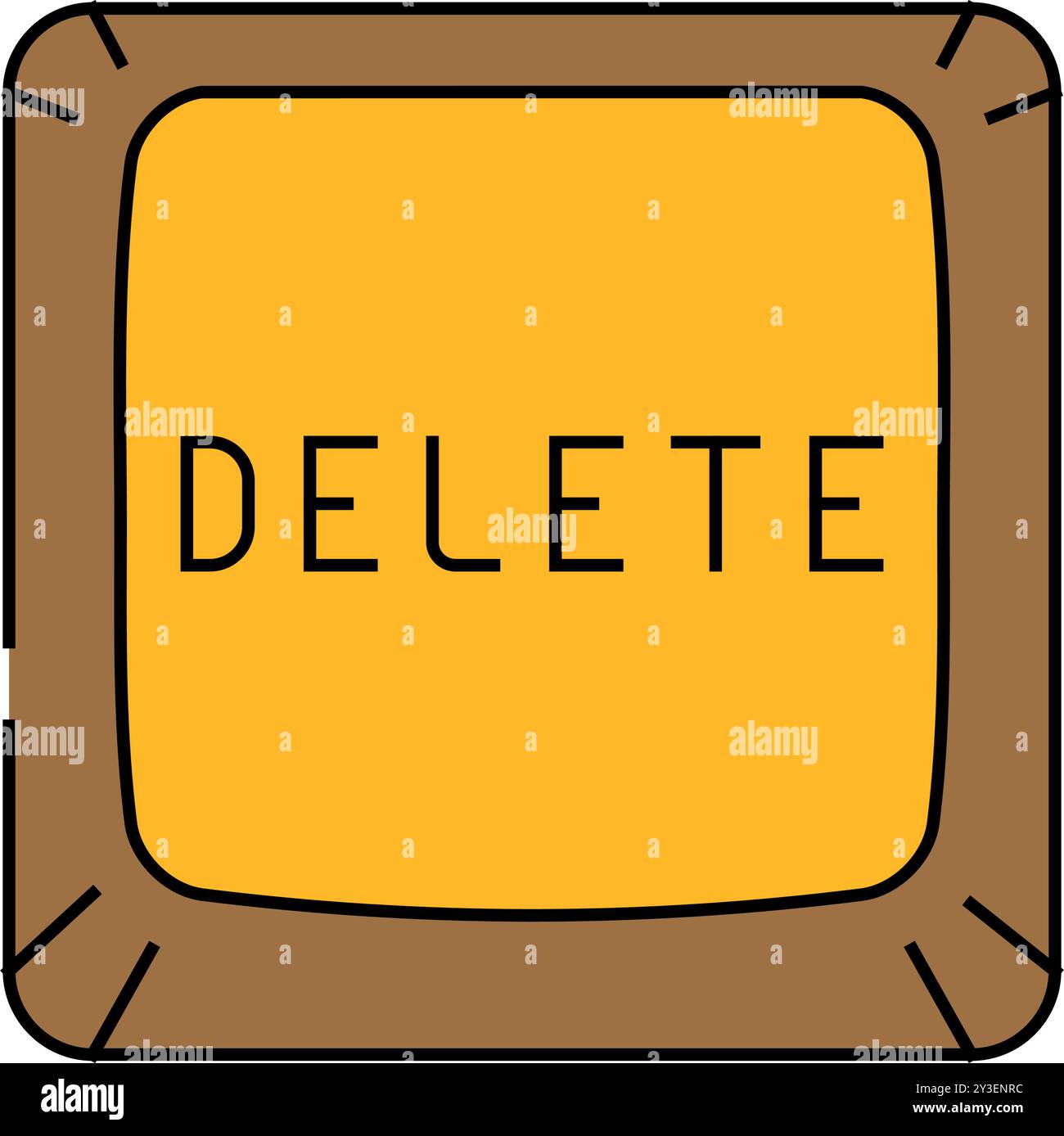 delete close icon color illustration Stock Vector Image & Art - Alamy
