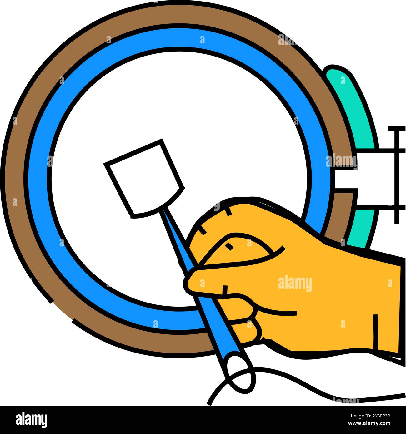 hands embroidery hobby icon color illustration Stock Vector Image & Art ...