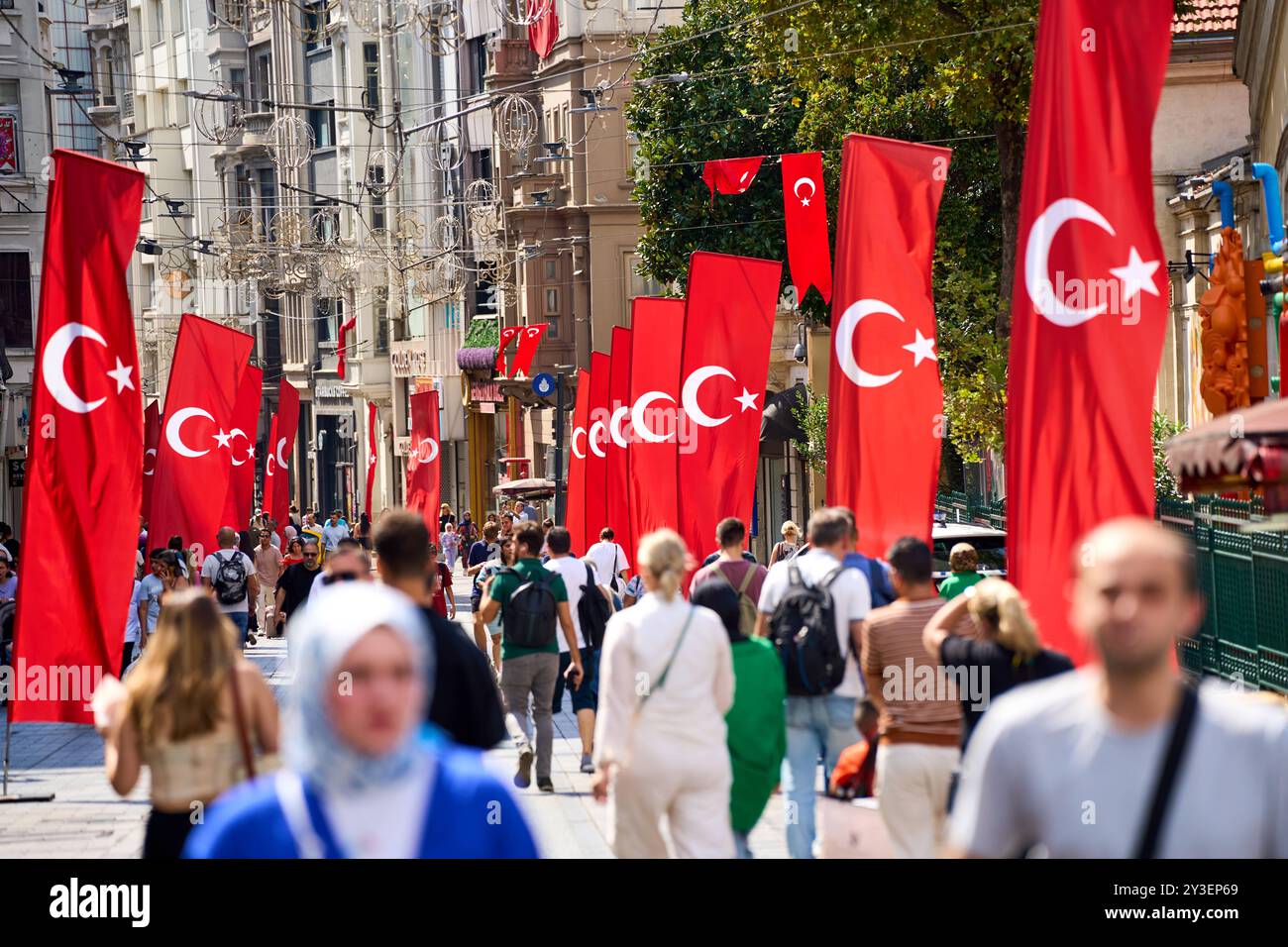 Istanbul, Turkey - September 2, 2024: The city center of Istanbul ...