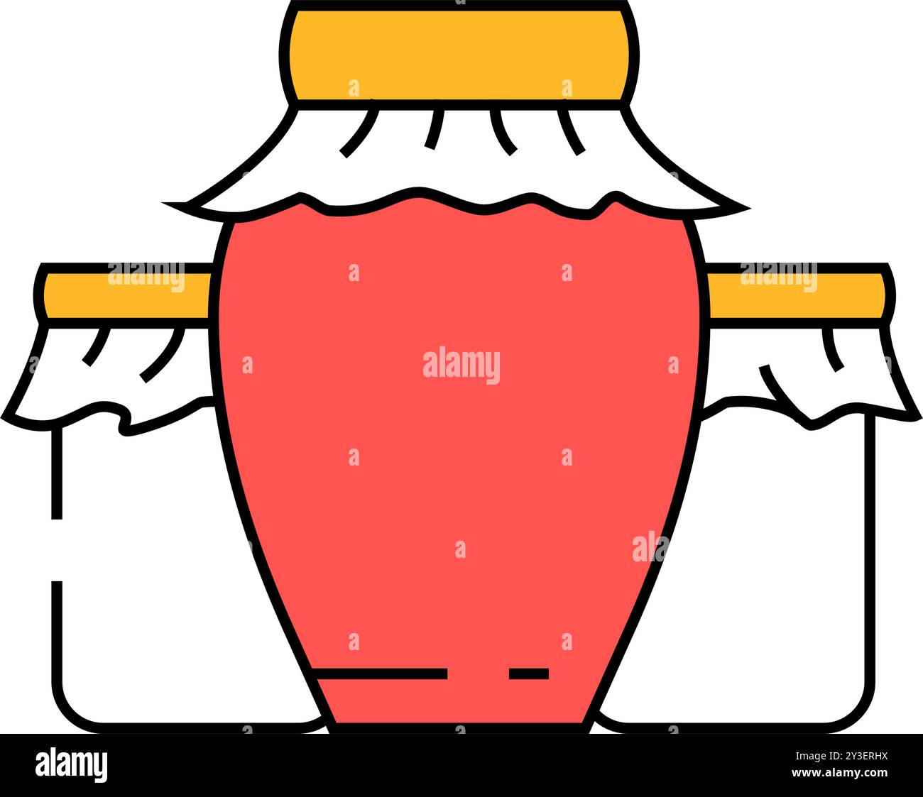 making homemade jam autumn icon color illustration Stock Vector Image ...