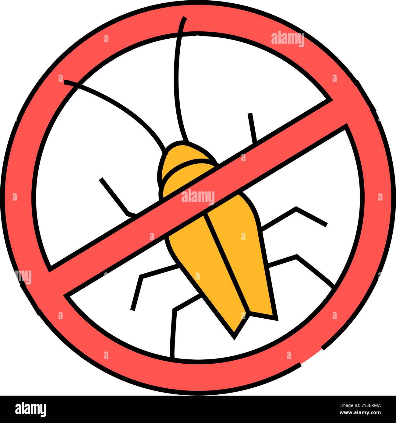 pest control urban gardening icon color illustration Stock Vector Image ...