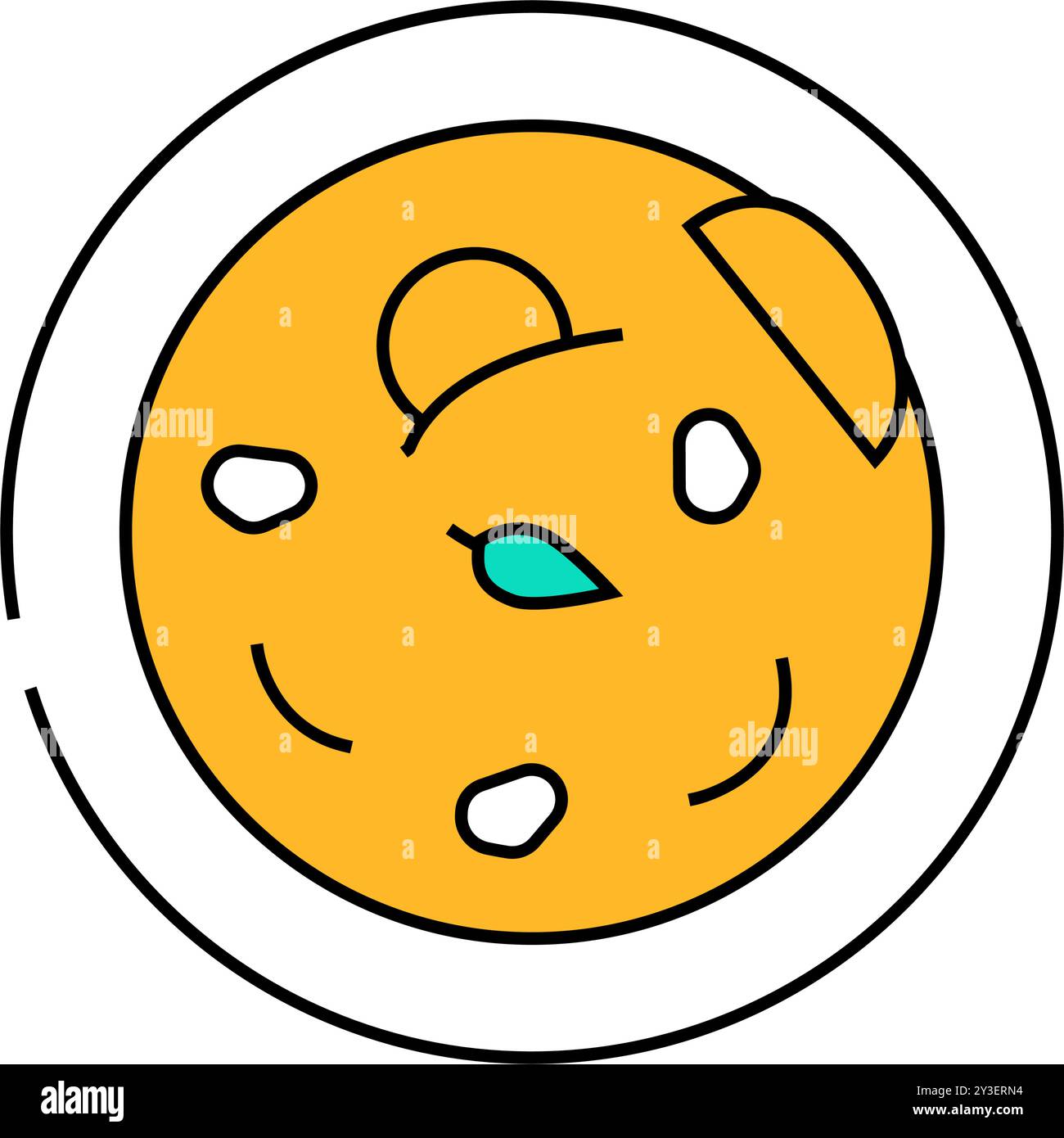 coconut soup thai cuisine icon color illustration Stock Vector Image ...