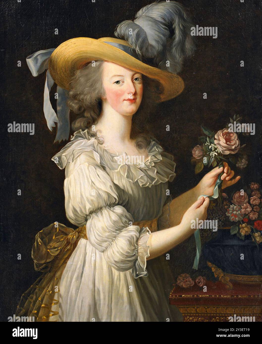 MARIE ANTOINETTE (1755-1793) as wife of Louis XVI painted by French ...