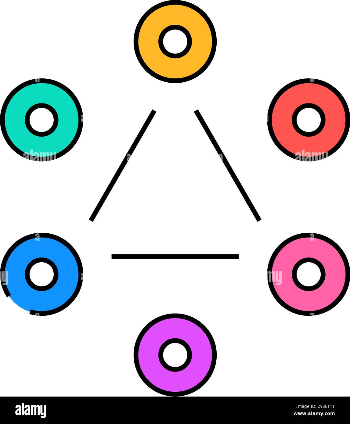 color theory ux ui design icon color illustration Stock Vector Image & Art - Alamy