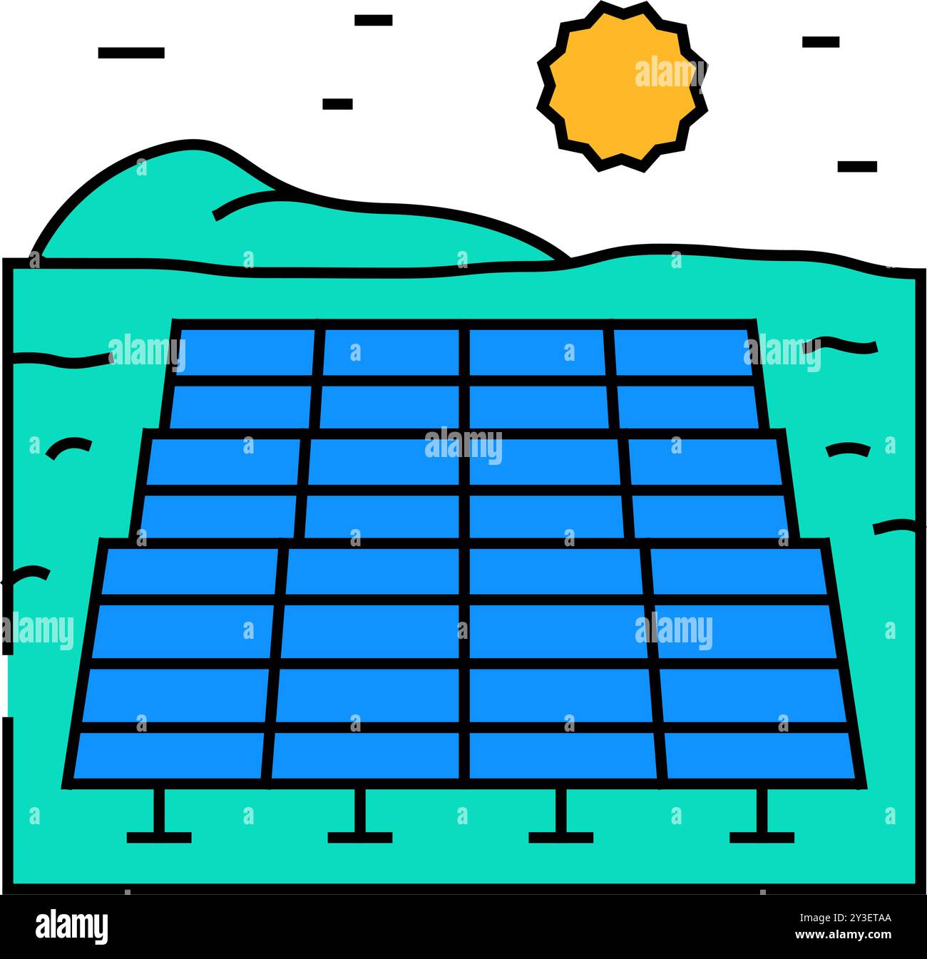Photovoltaic panels solar farm Cut Out Stock Images & Pictures - Alamy
