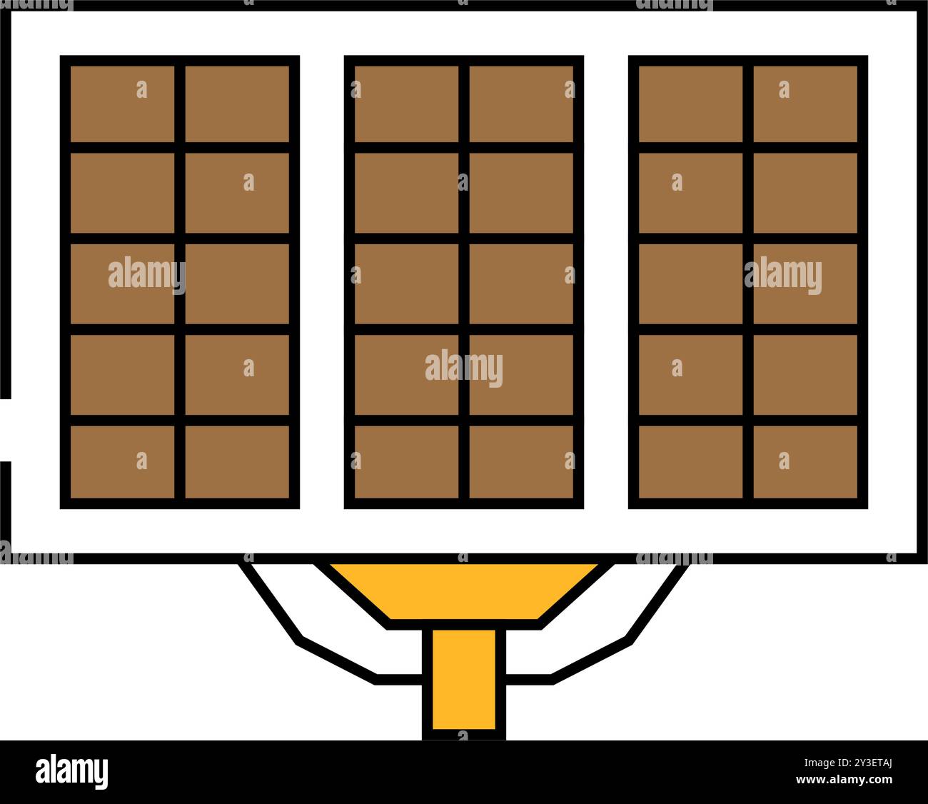 array solar panel icon color illustration Stock Vector Image & Art - Alamy