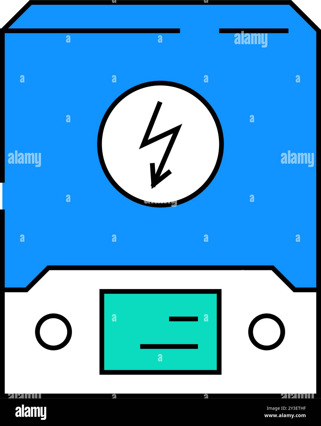 inverter solar panel icon color illustration Stock Vector Image & Art ...