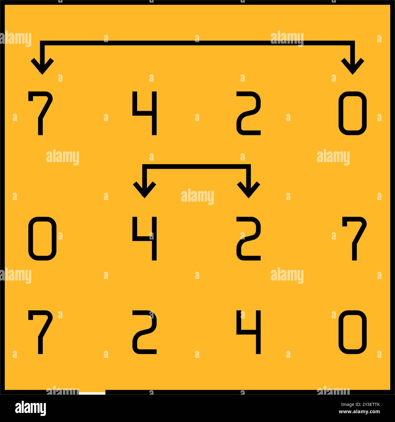 selection sort algorithm icon color illustration Stock Vector Image ...