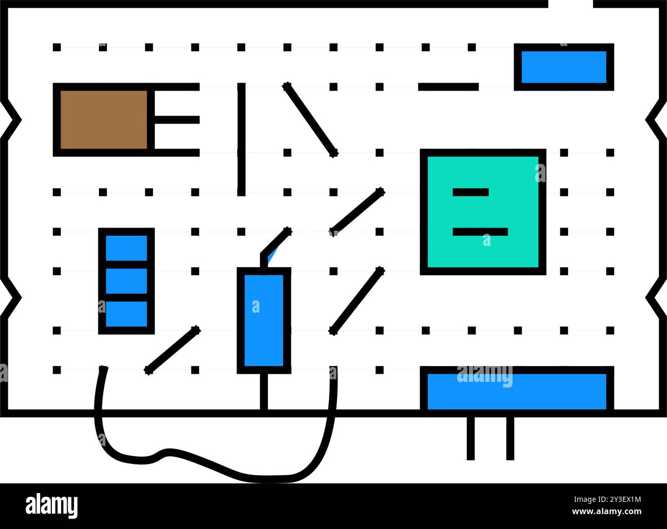 diy electronics tech enthusiast icon color illustration Stock Vector ...