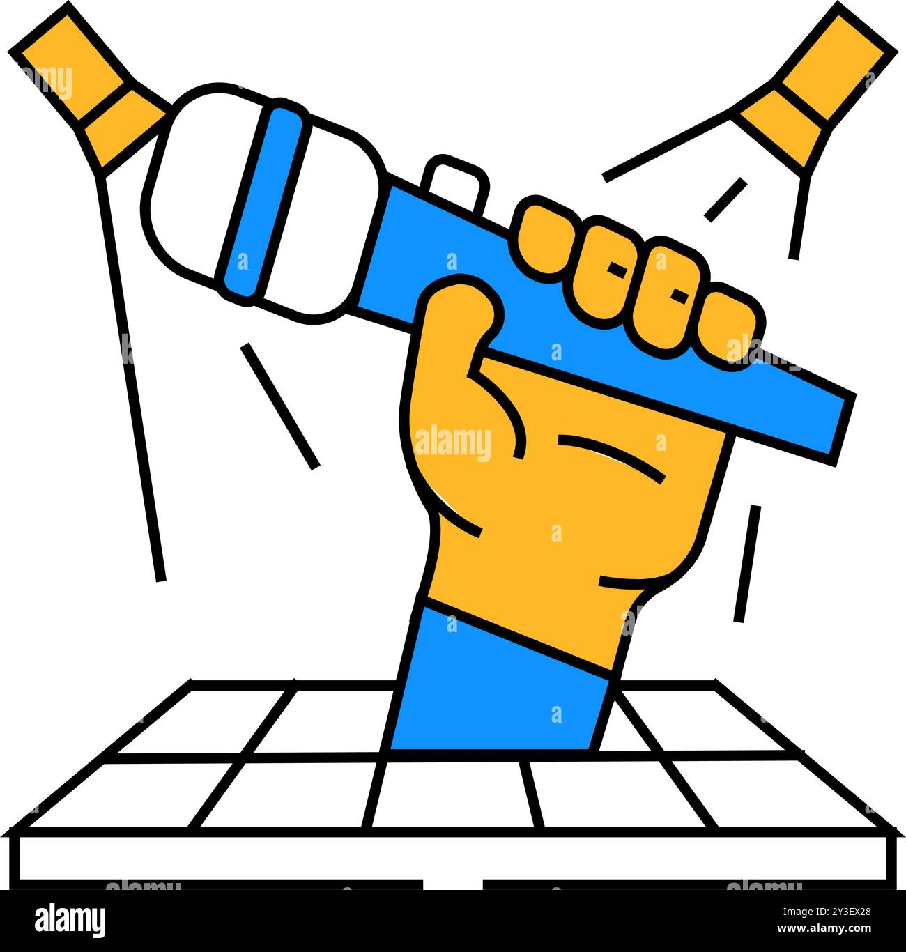 90s concert crowd Stock Vector Images - Alamy