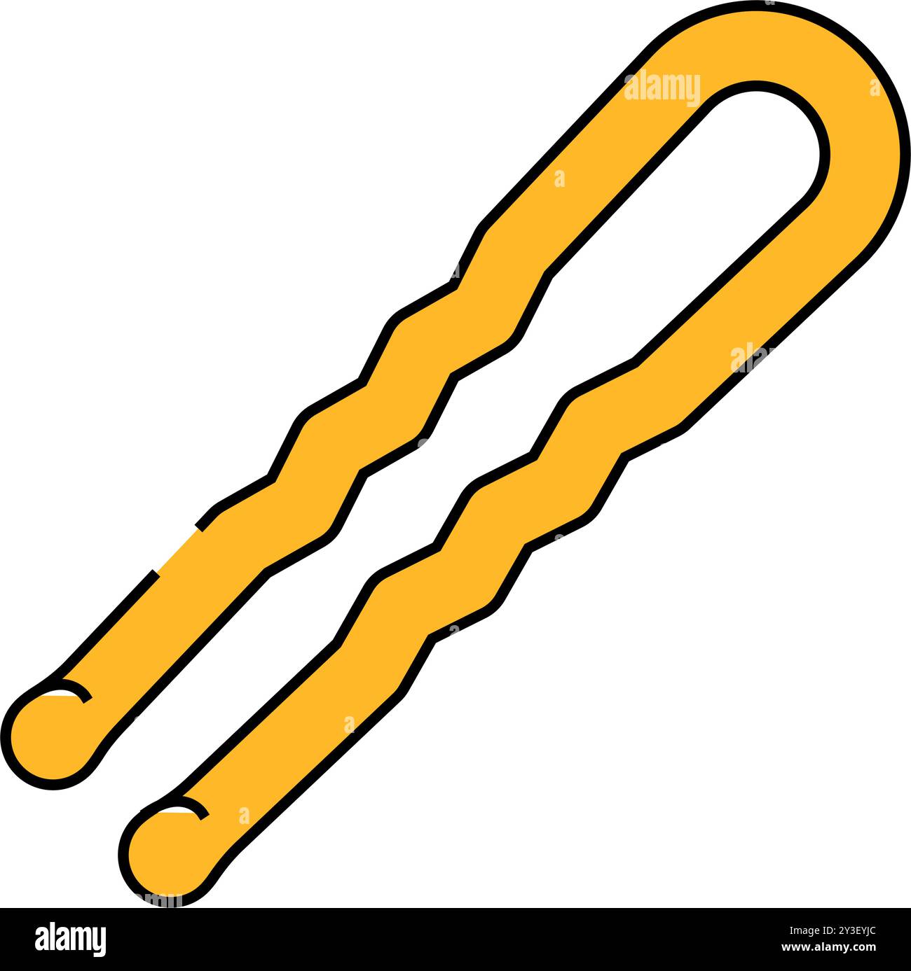 steel hair pin icon color illustration Stock Vector Image & Art - Alamy