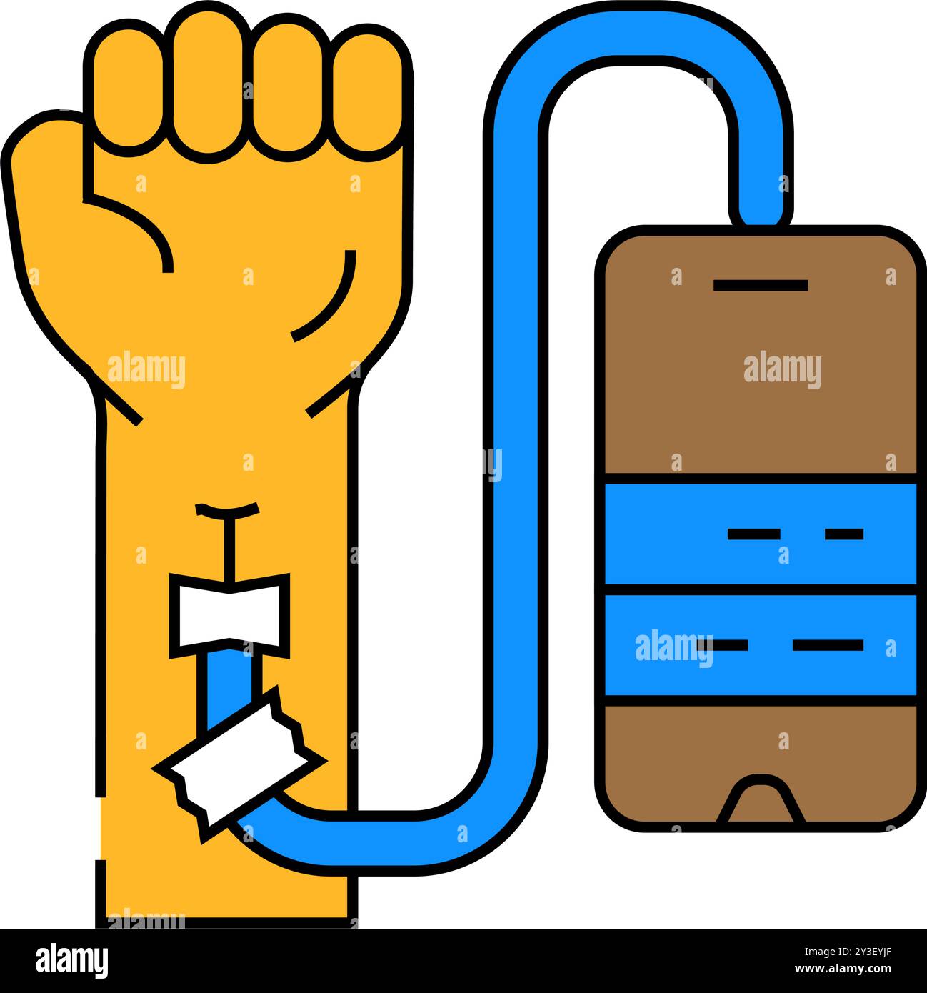 tech junkie tech enthusiast icon color illustration Stock Vector Image ...