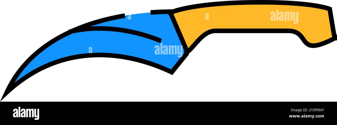 birds break vegetable knife icon color illustration Stock Vector Image ...