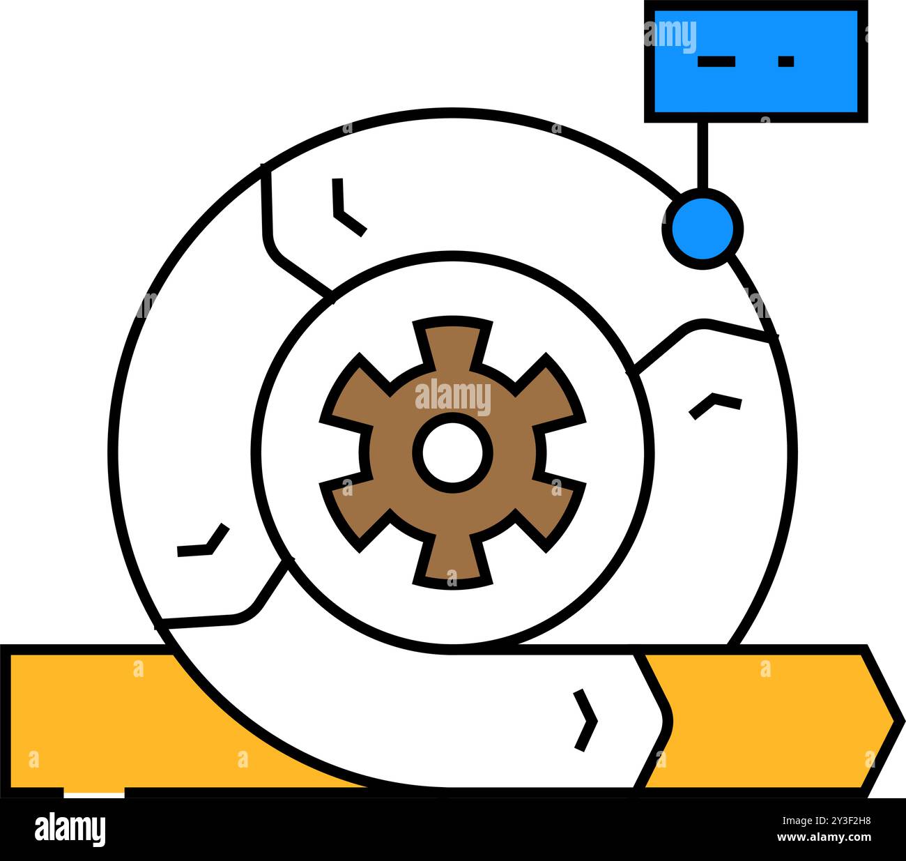 Agile Methodology Analyst Icon Color Illustration Stock Vector Image