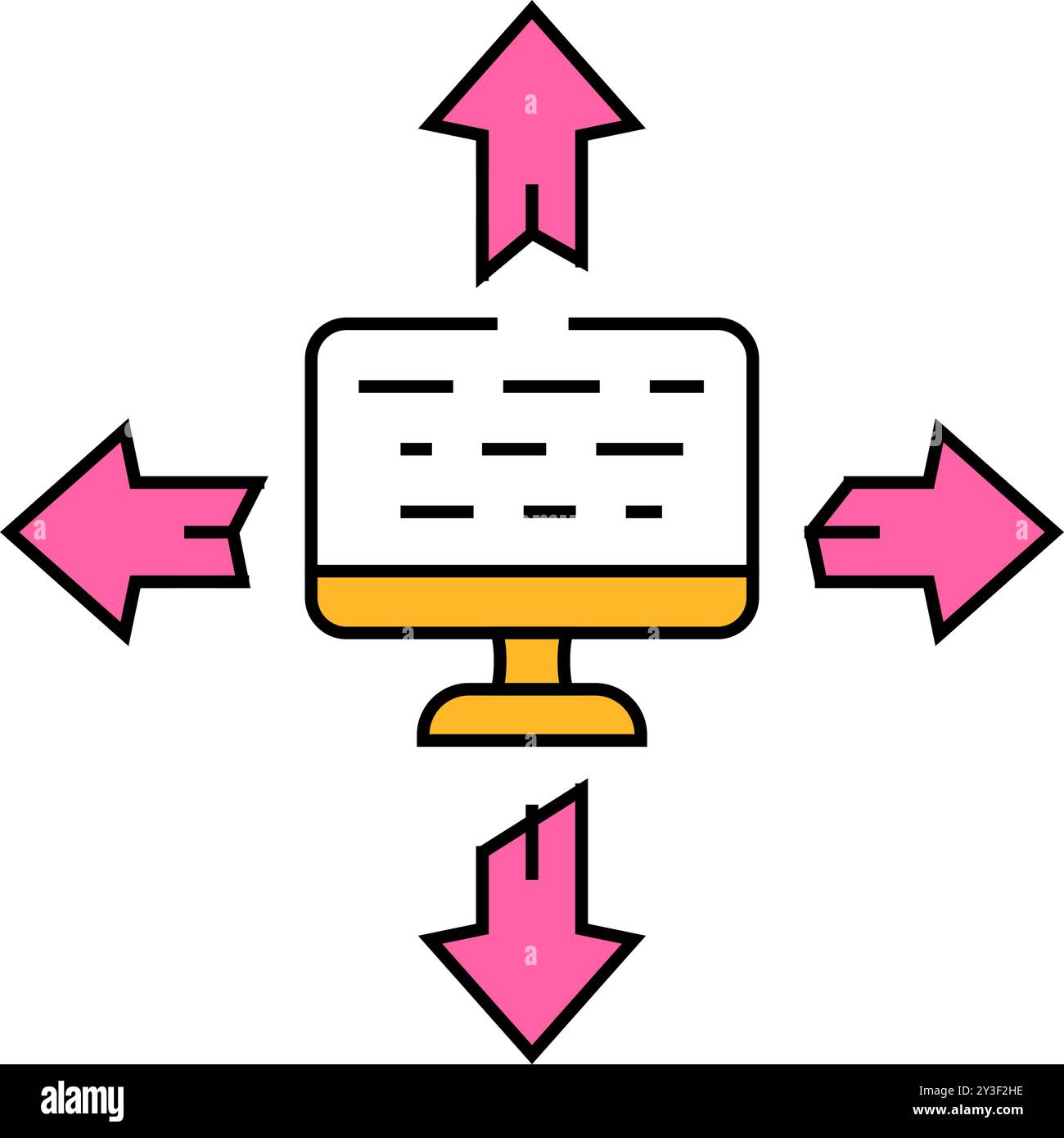 Business process analyst color Stock Vector Images - Alamy