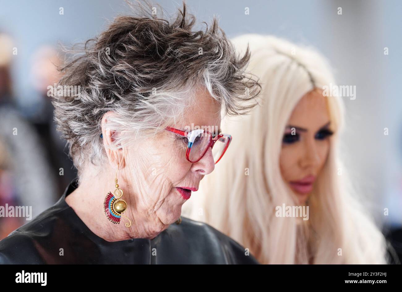 Dame Prue Leith and Josie Stevens backstage at the Vin + Omi show at ...
