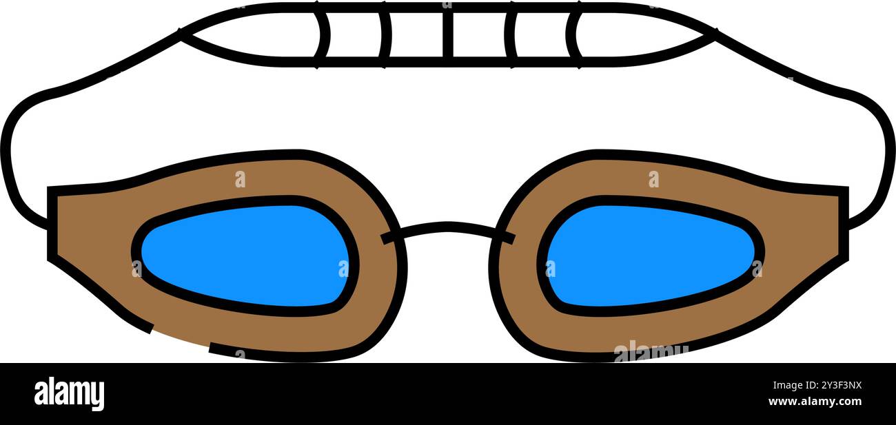 goggles ppe protective equipment icon color illustration Stock Vector ...