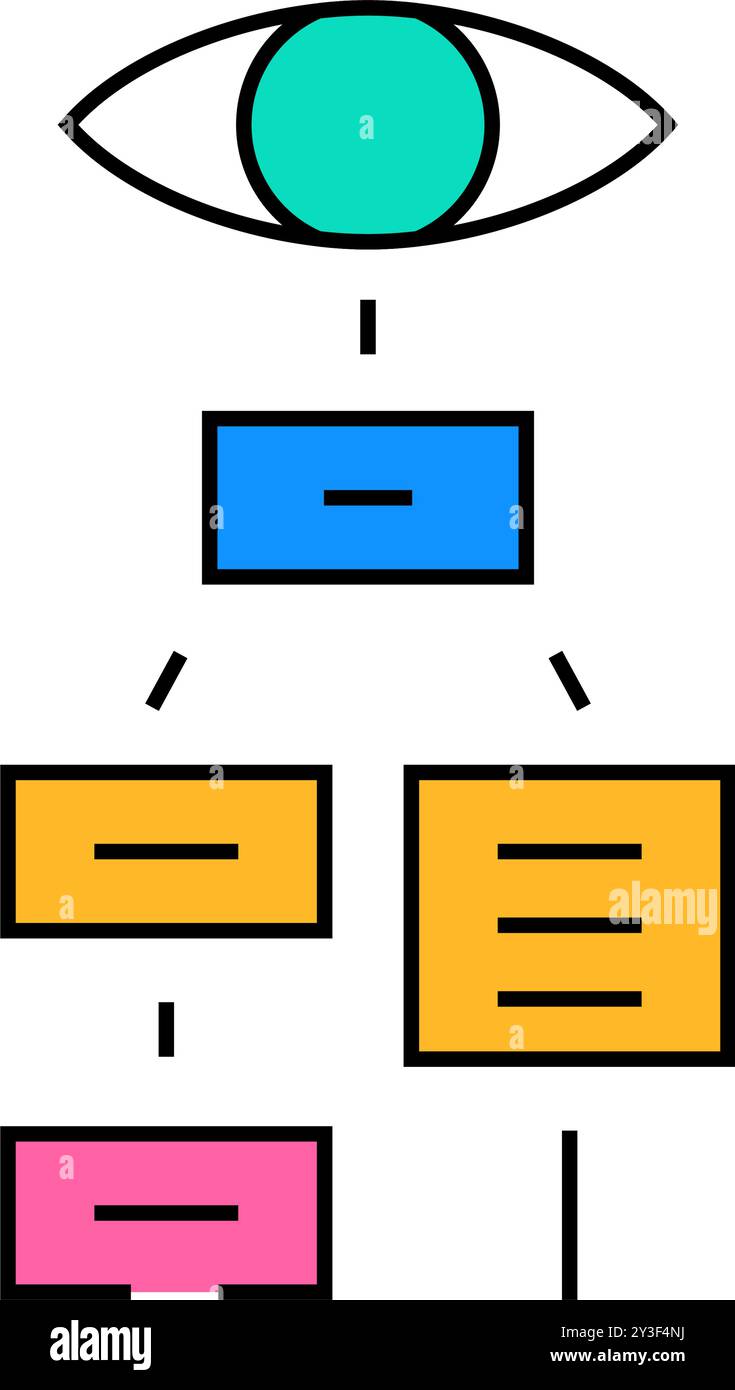 visual hierarchy ux ui design icon color illustration Stock Vector ... visual hierarchy ux ui design icon color illustration Stock Vector ...