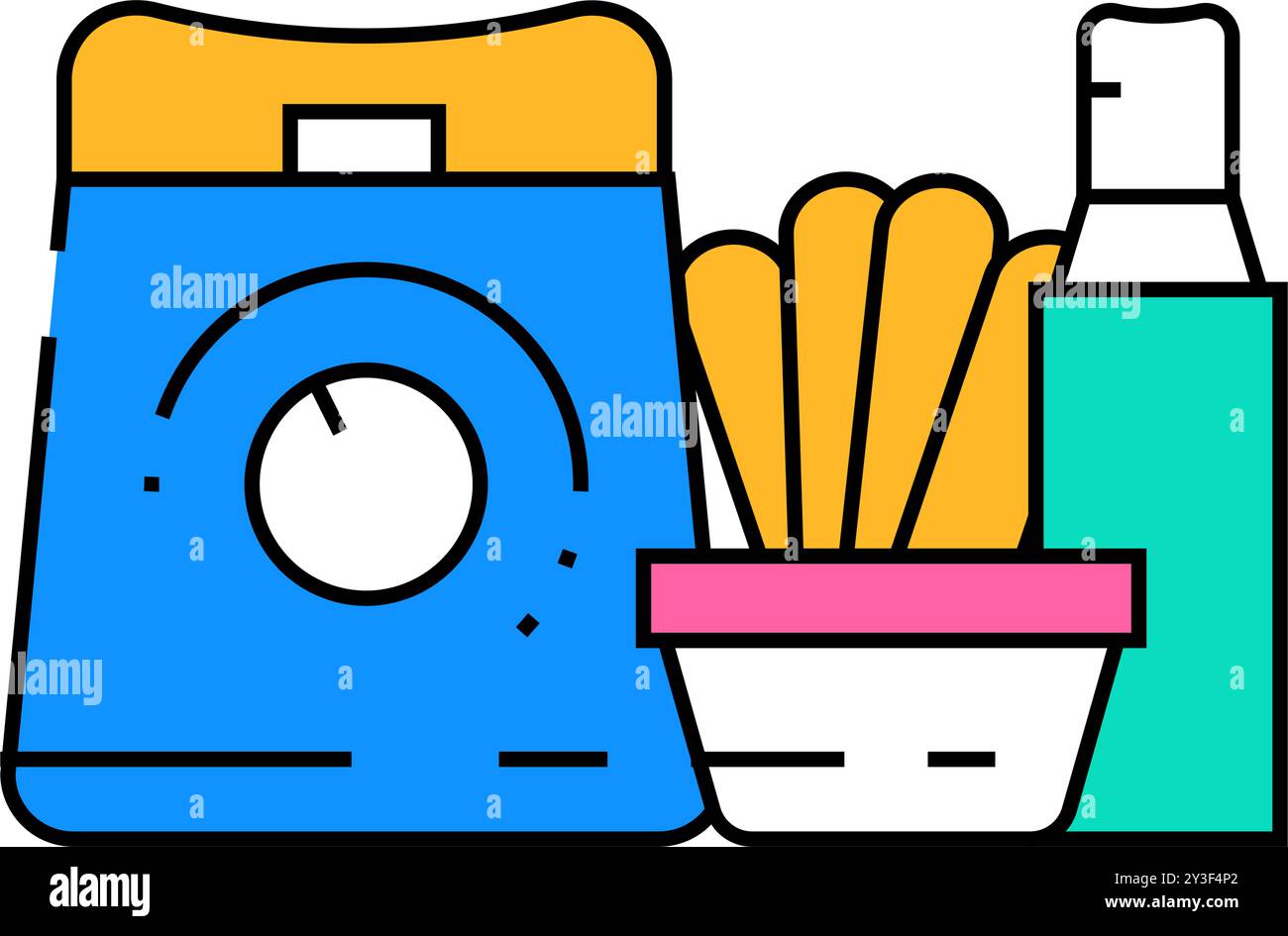 waxing kit hair salon icon color illustration Stock Vector Image & Art ...