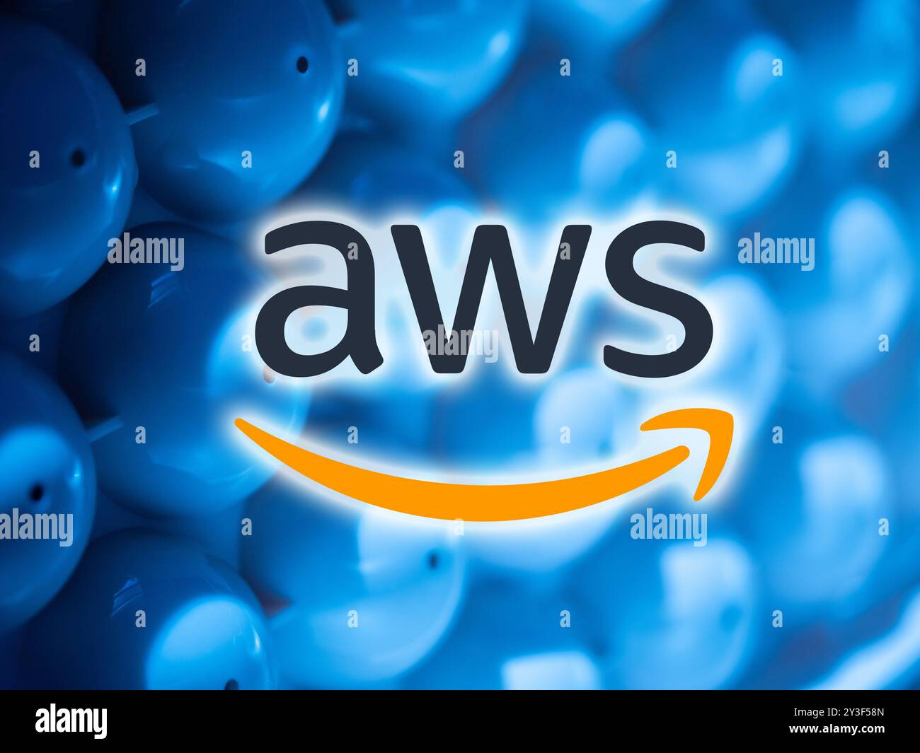 SAN FRANCISCO - March 22, 2024: Amazon Web Services AWS logo on ...