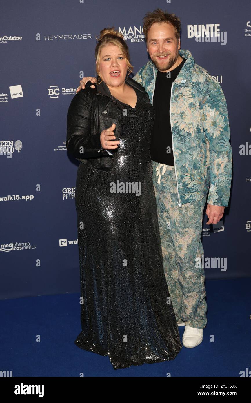 Berlin, Germany. 13th Sep, 2024. Actors Gisa Flake and Knud Riepen ...