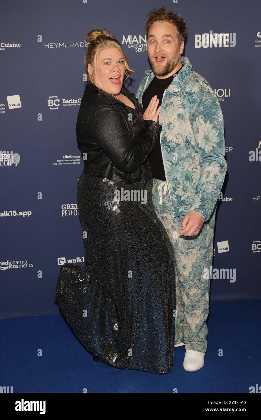Berlin, Germany. 13th Sep, 2024. Actors Gisa Flake and Knud Riepen ...