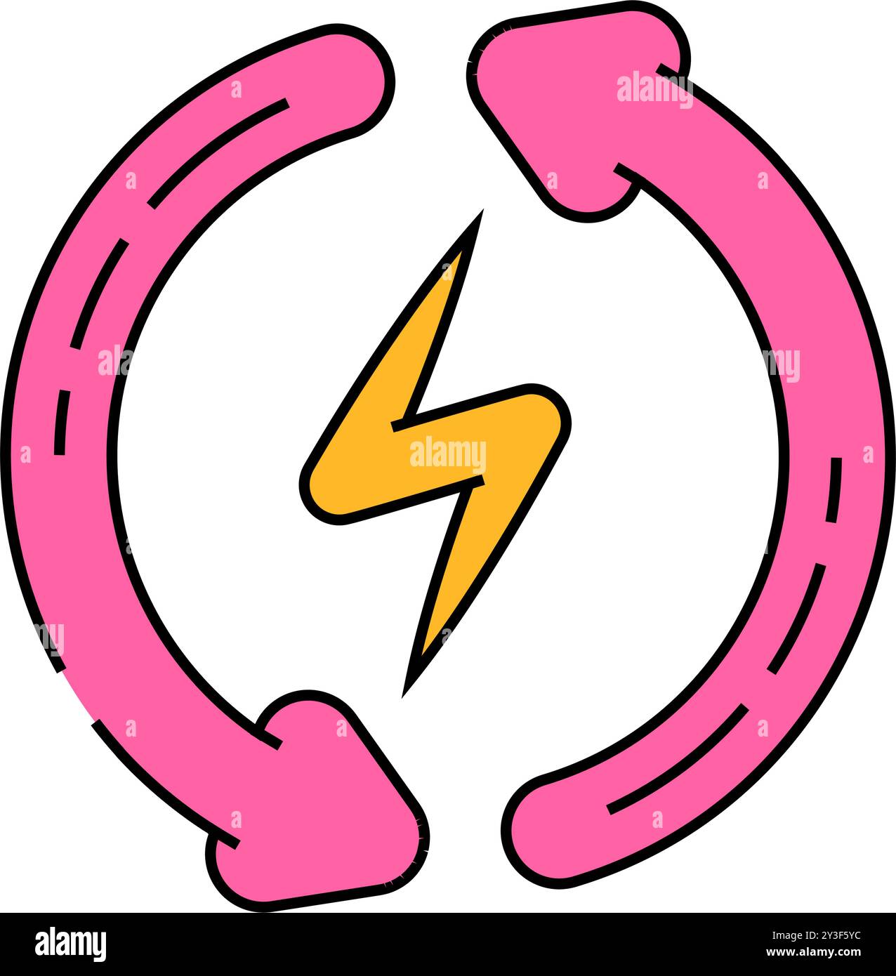 auto reset product label caution icon color illustration Stock Vector ...