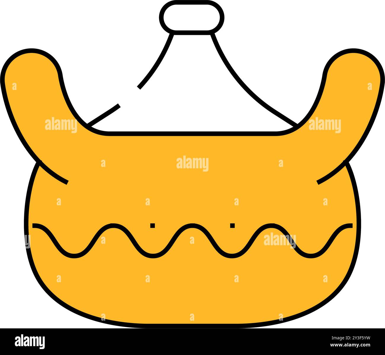 handmade clay crockery icon color illustration Stock Vector Image & Art ...
