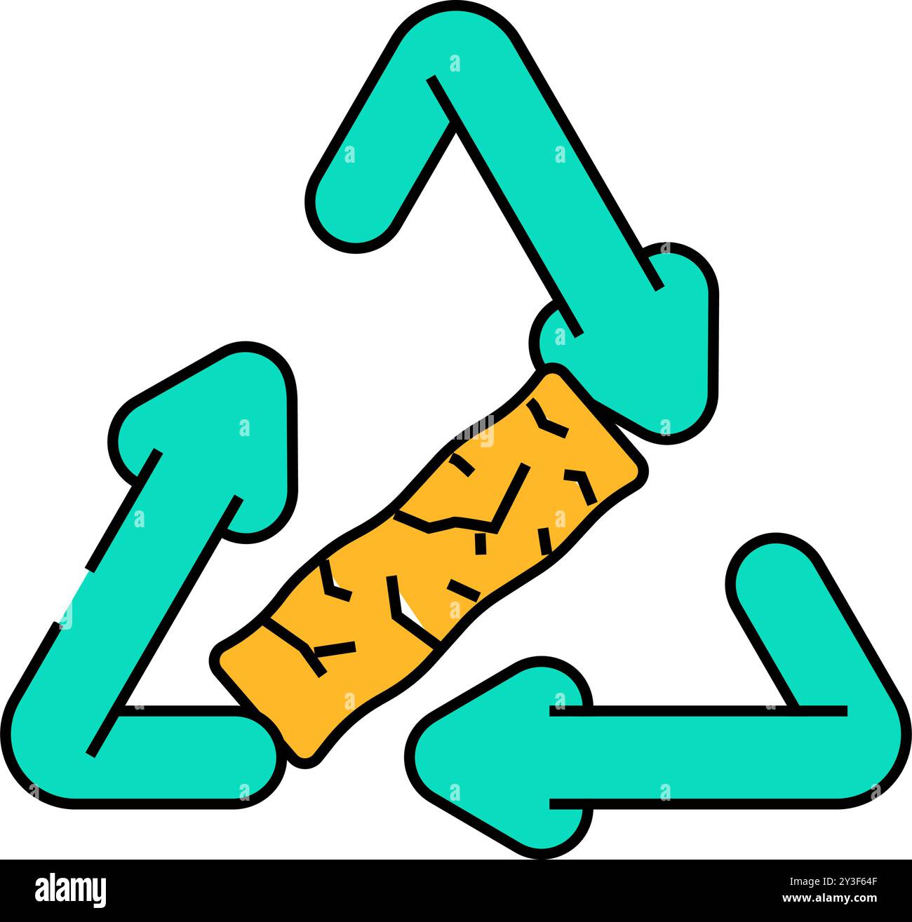 eco friendly wood pellets icon color illustration Stock Vector Image ...