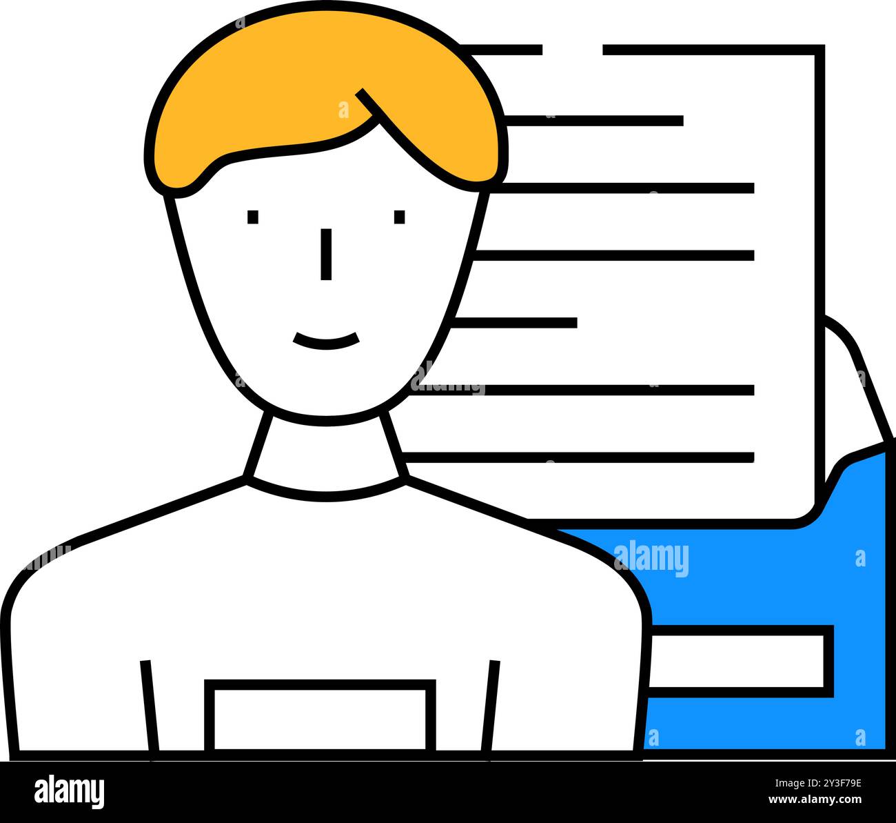 content syndication lead icon color illustration Stock Vector Image ...