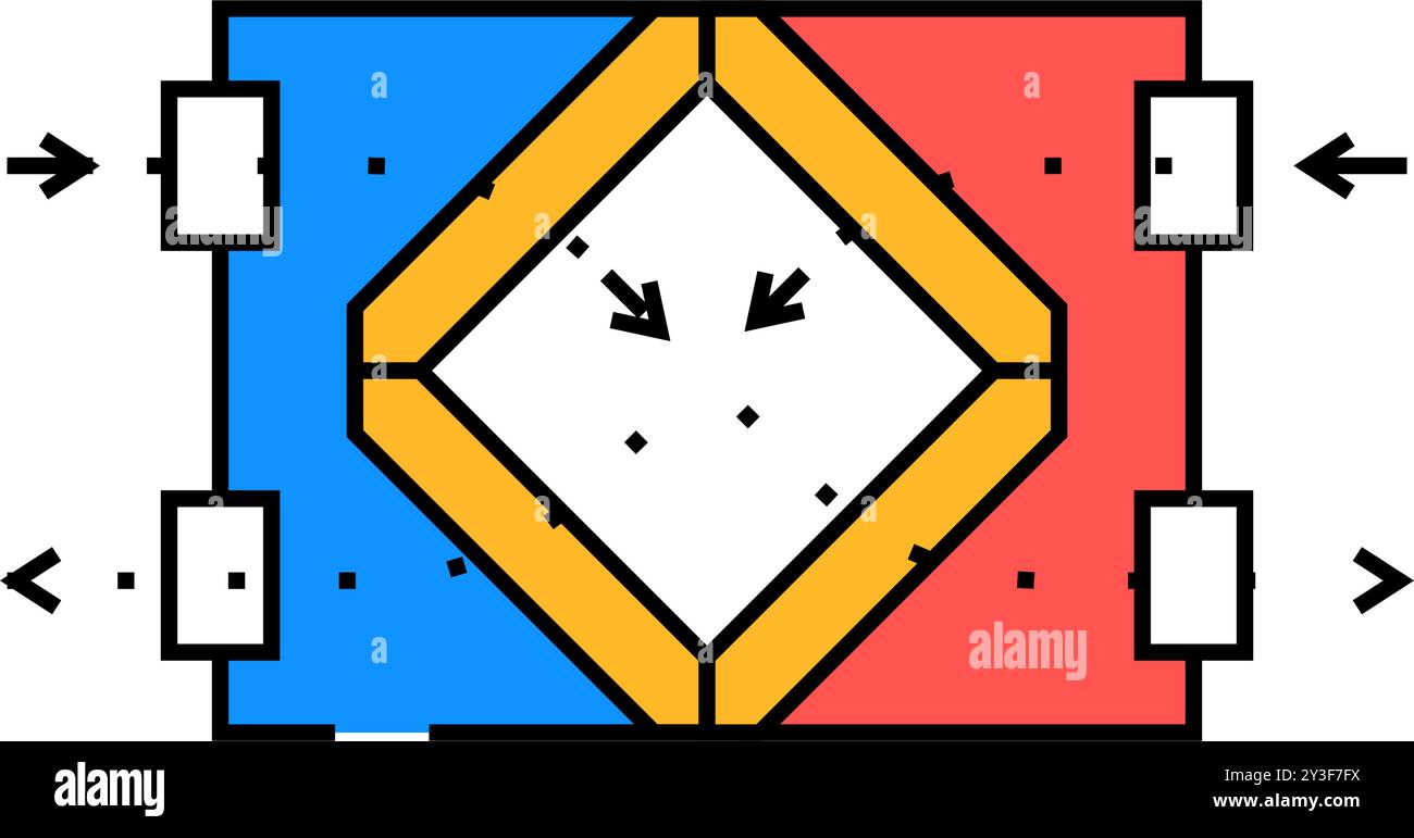 heat recovery ventilation hrv icon color illustration Stock Vector ...