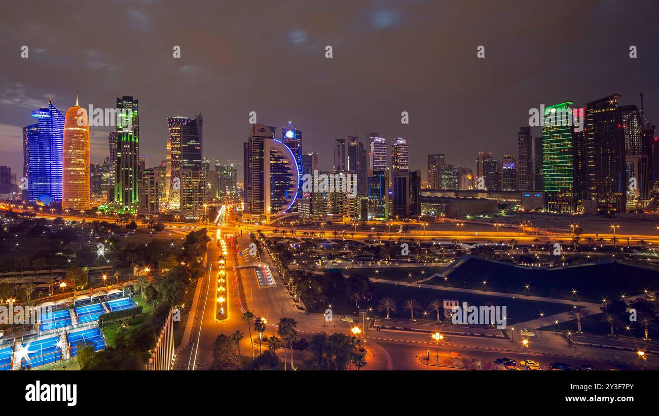 Doha Corniche in West Bay The Doha Corniche is a popular location with ...