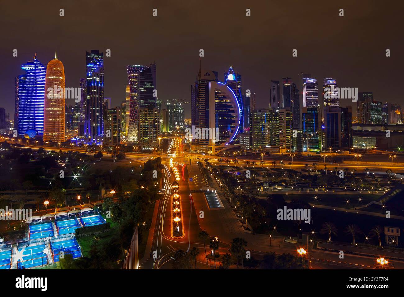 Doha Corniche in West Bay The Doha Corniche is a popular location with ...