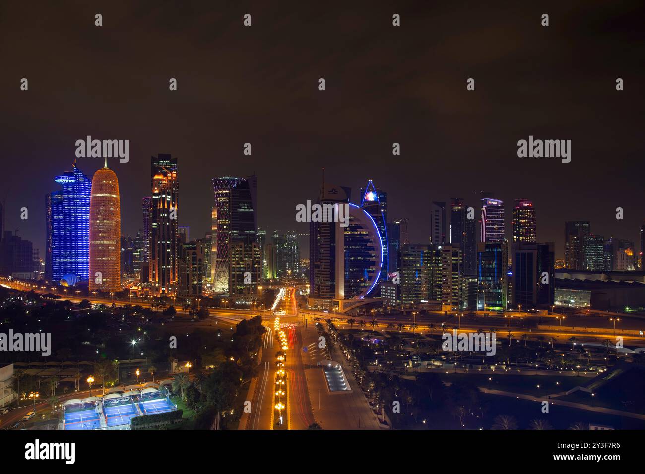 Doha Corniche in West Bay The Doha Corniche is a popular location with ...