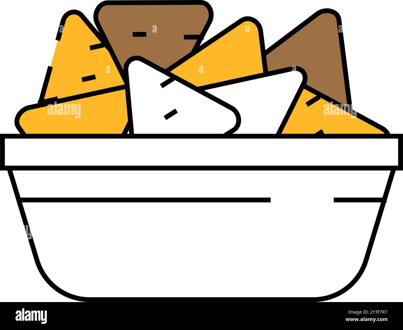 mexican dish potato snack icon color illustration Stock Vector Image ...