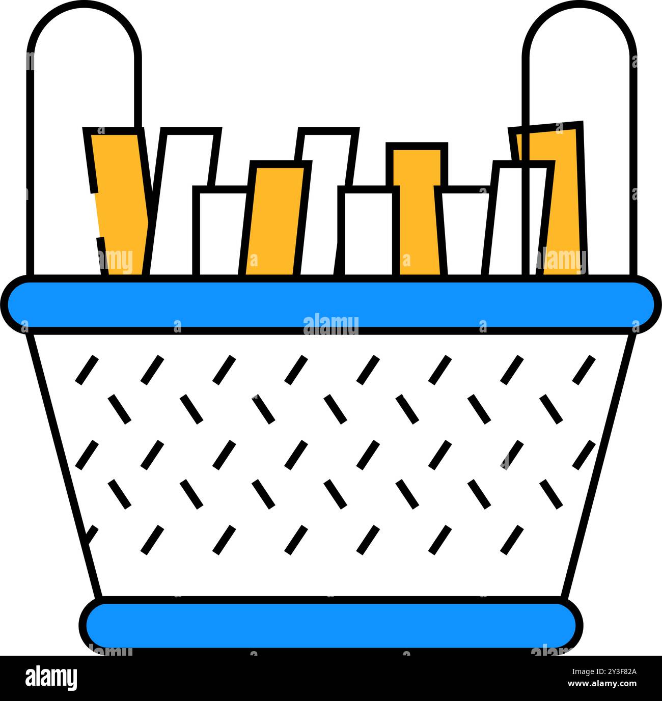 deep fry potatoes icon color illustration Stock Vector Image & Art - Alamy