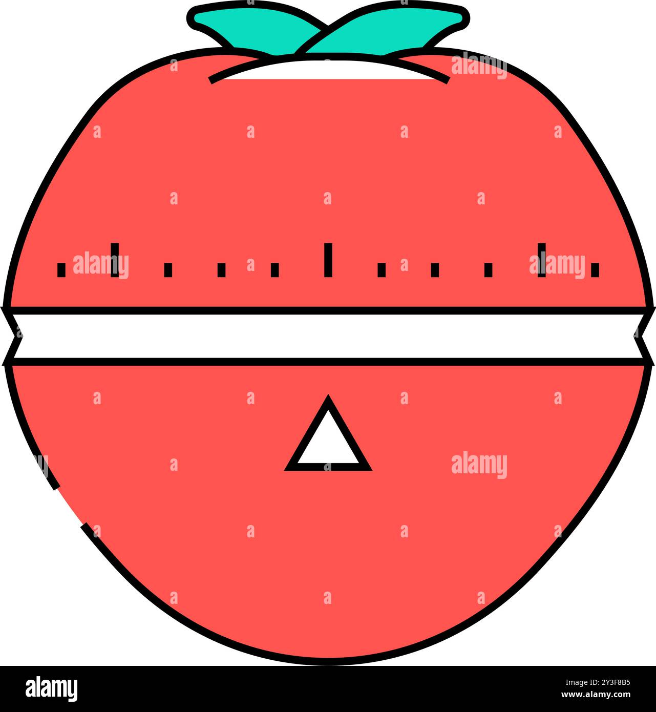 pomodoro technique time management icon color illustration Stock Vector ...