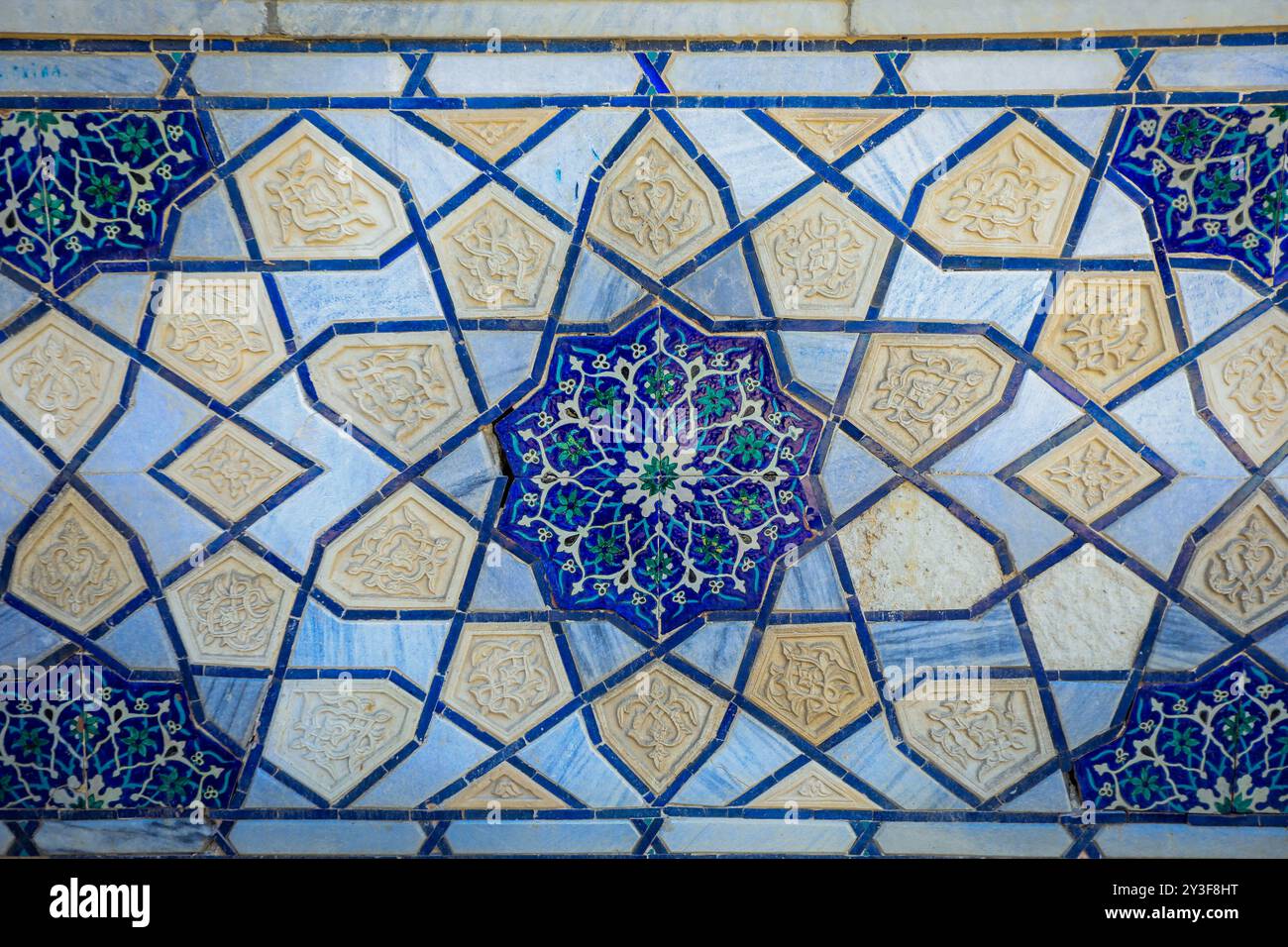 Uzbekistan, Samarkand - May 11, 2019: Traditional Oriental Patterns and ...