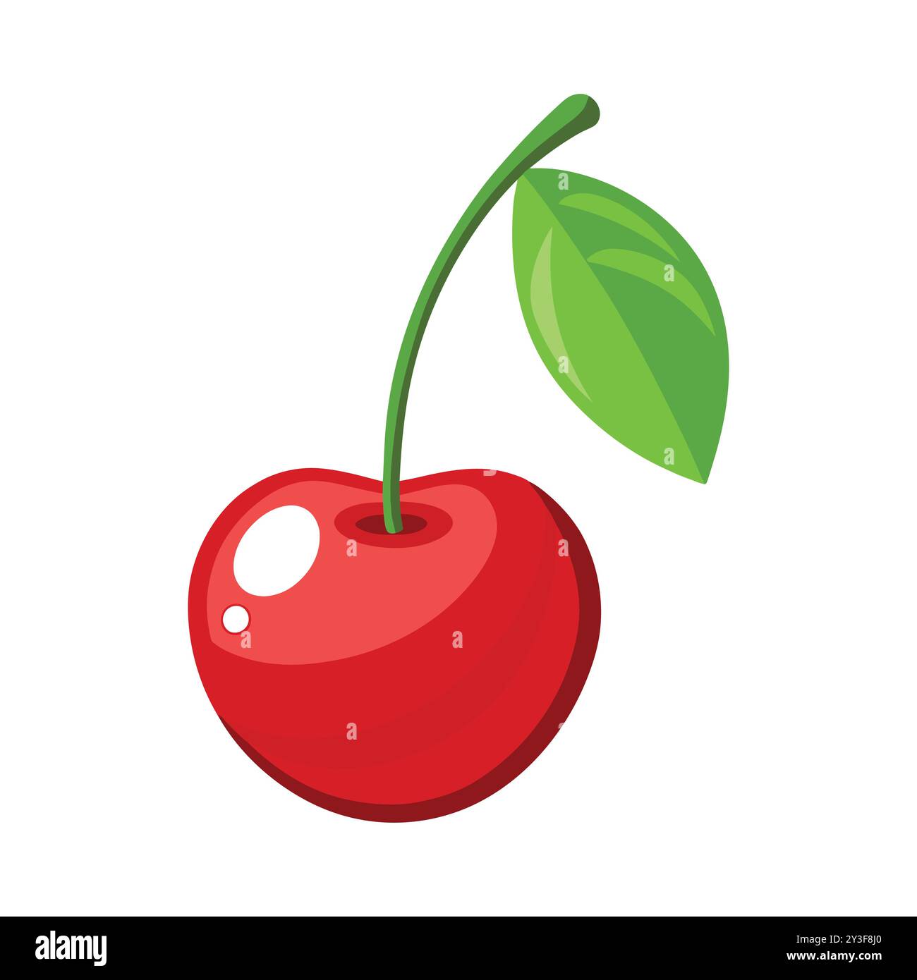 Cherry bunch Stock Vector Images - Alamy