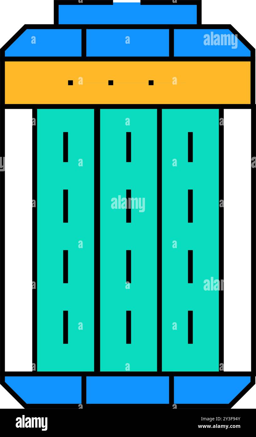 fuel rods nuclear energy icon color illustration Stock Vector Image ...
