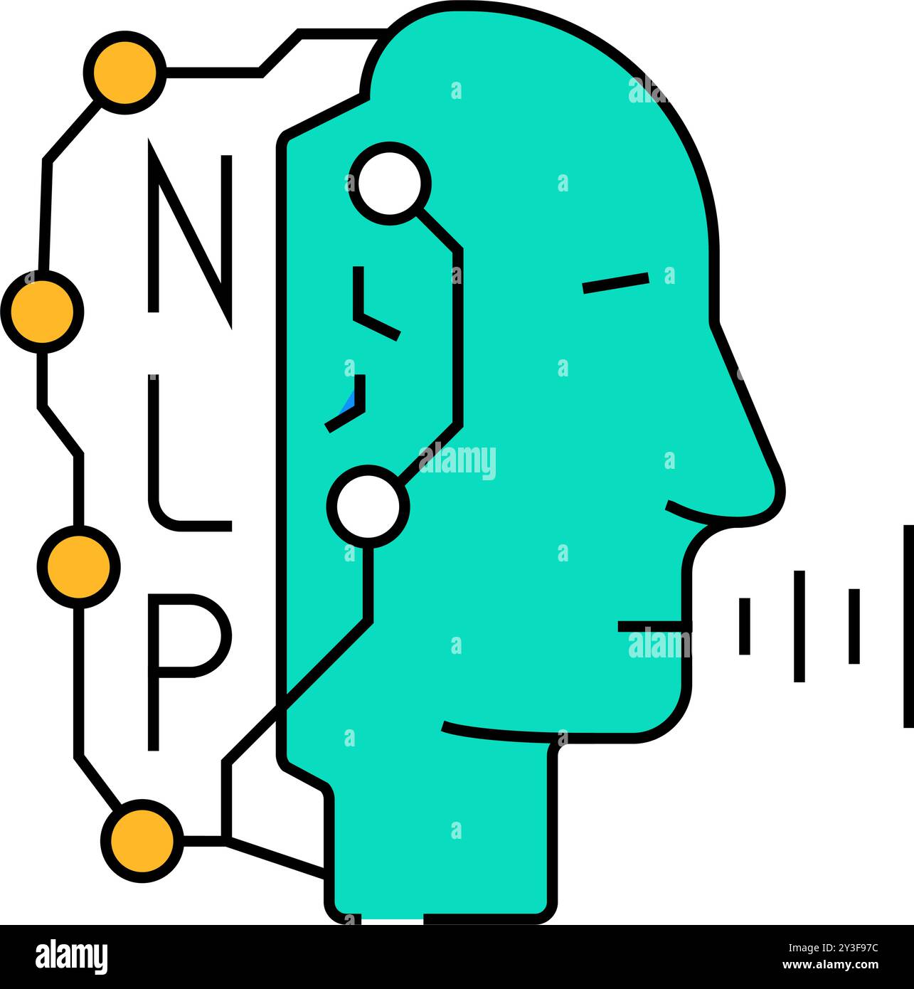 natural language processing nlp seo icon color illustration Stock Vector Image & Art - Alamy