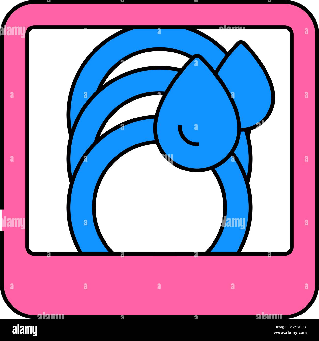 durability strong label product caution icon color illustration Stock ...