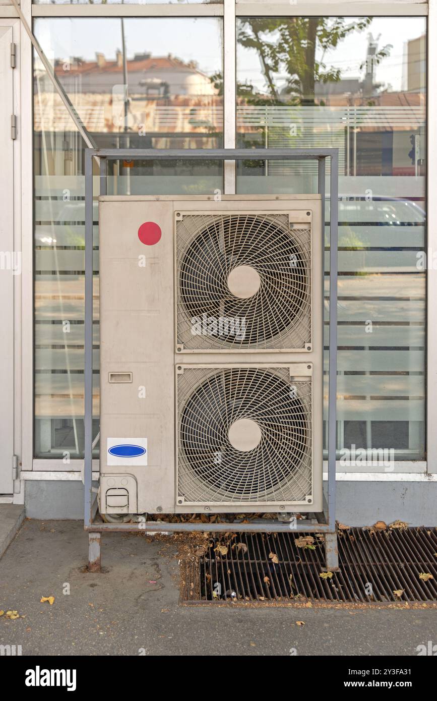 Double Unit Large Air Conditioner Two Fans With Inverter in Frame Hvac ...