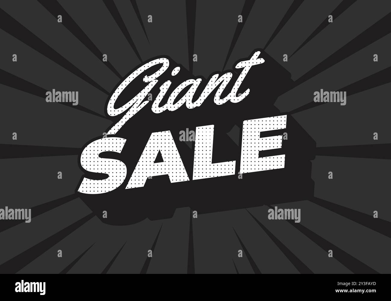 Giant sale. Text effect design in 3D style with modern colors Stock ...